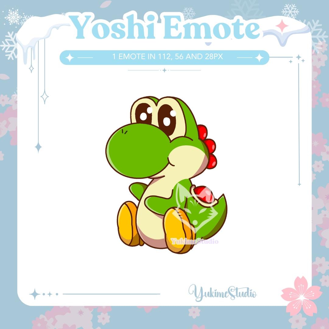 Yoshi Twitch Emote / Streamer Emotes / Discord Emotes / Stream Graphics ...