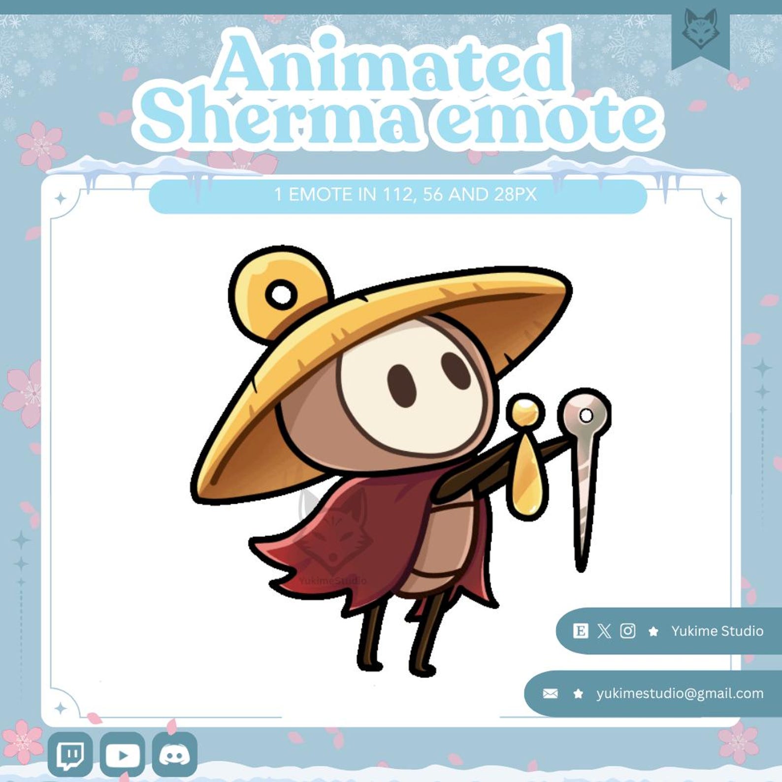 Sherma Silksong Animated Emote / Streamer Emotes / Twitch Emotes ...