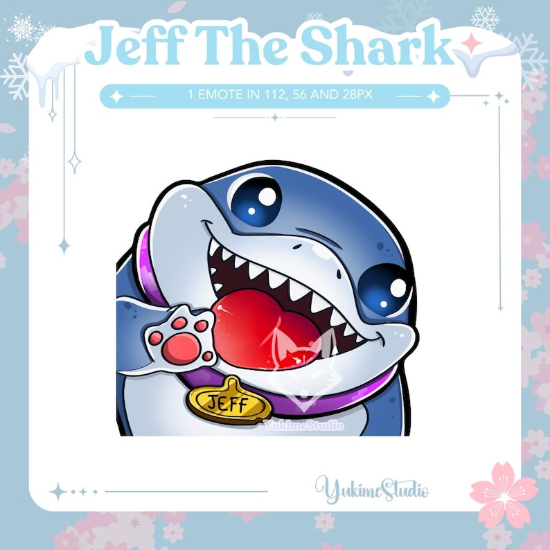 Jeff the Shark Emote / Streamer Emotes / Discord Emotes / Stream ...