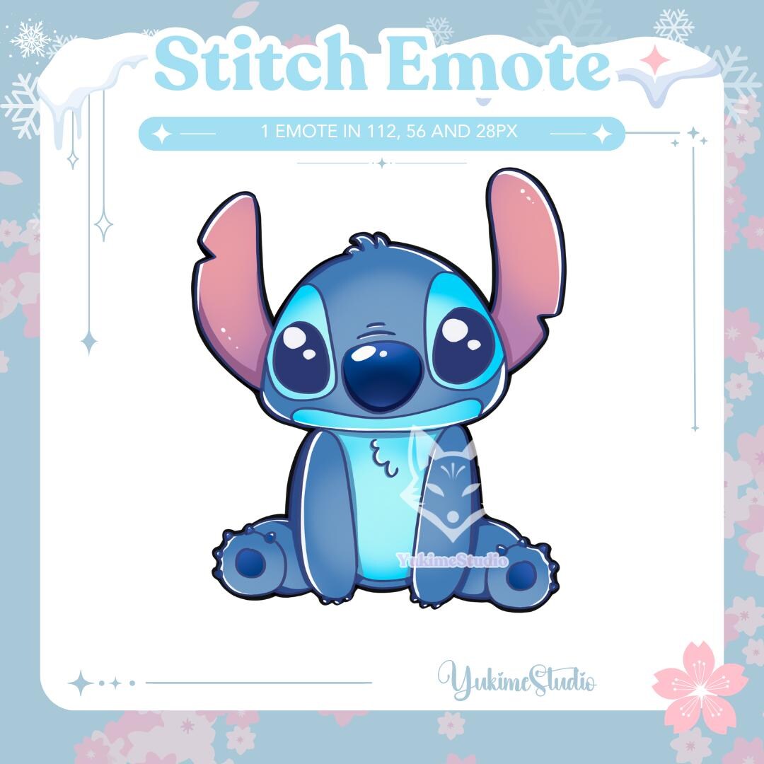Stitch Twitch Emote / Streamer Emotes / Discord Emotes / Stream ...