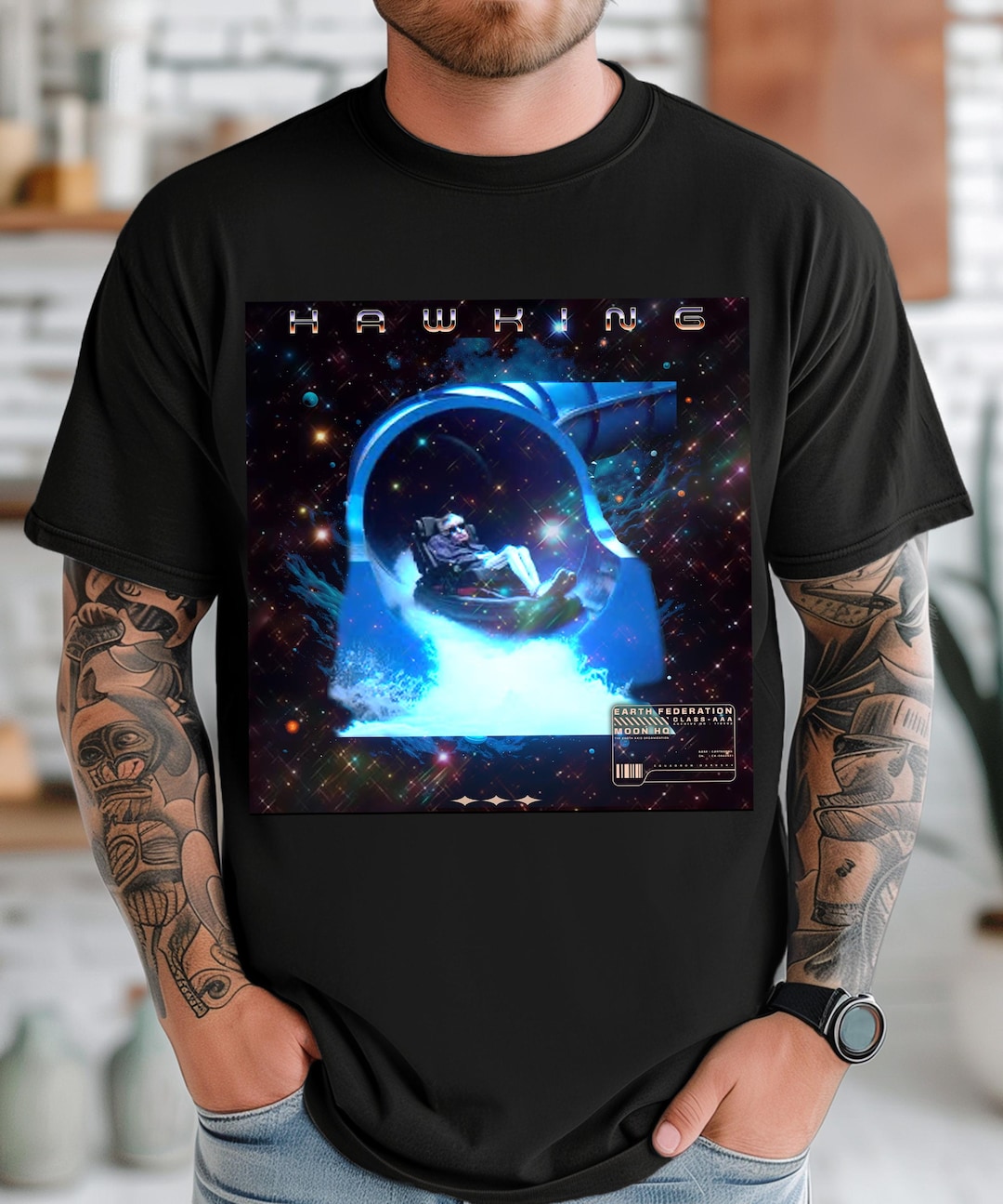 Hawking Meme T-shirt, Hawking on Slide T-shirt, Stephen Meme Slide ...