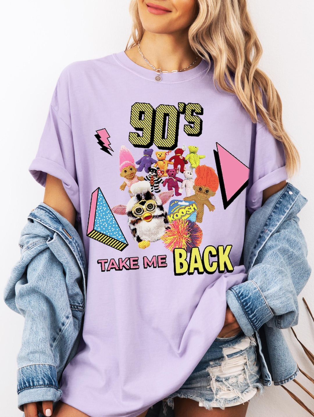 90's Nostalgia T-shirt, Distressed Troll Tee, Vintage 90's Apparel ...