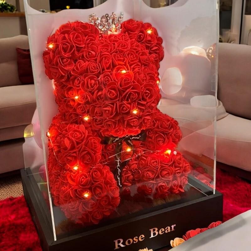 Rose Bear - Etsy