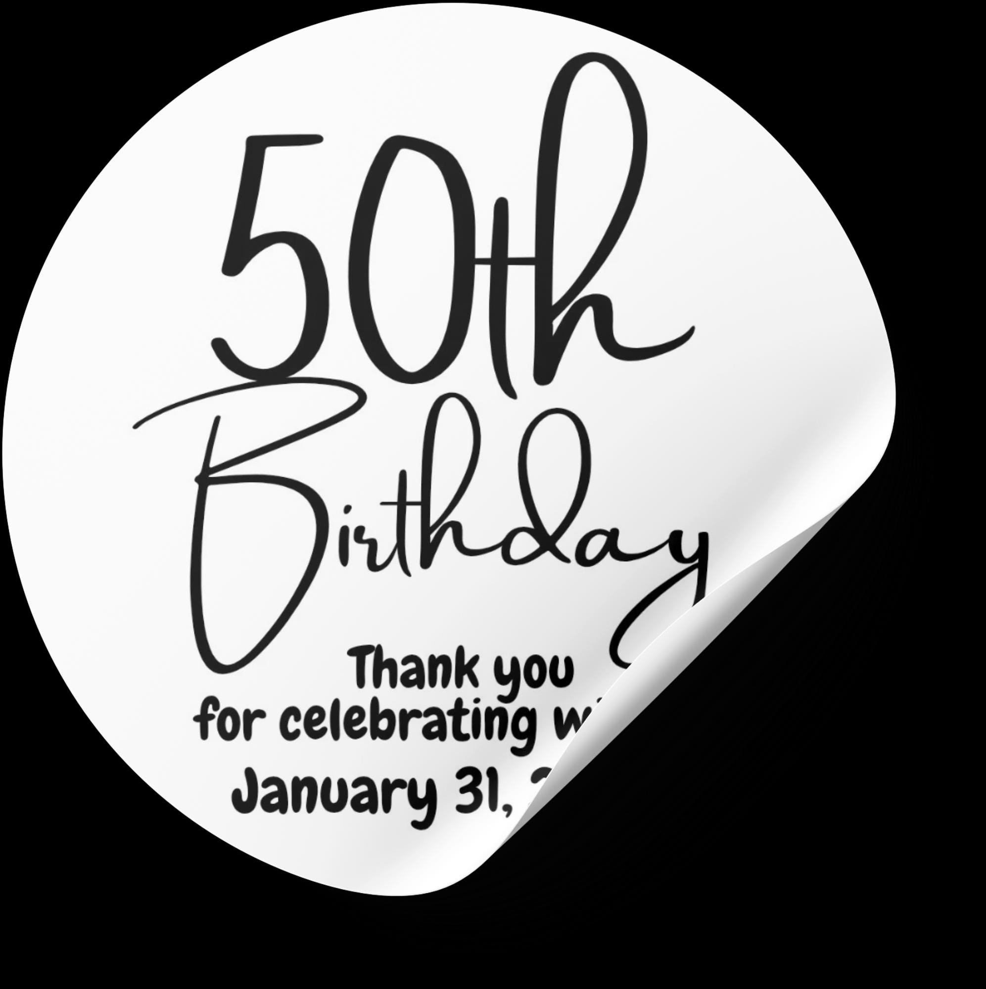Custom Birthday Stickers: 2" Souvenir Favor Labels - Etsy