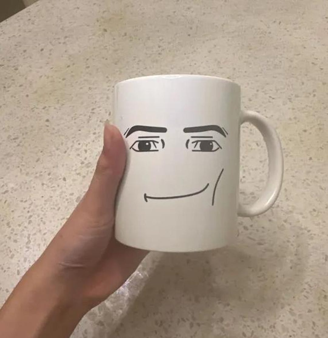 Roblox Man Face Mug 11oz 15 Oz Double Sided Ceramic Mug - Etsy