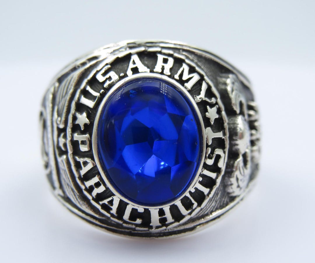 Handcrafted Sterling Silver Military Rings Army, Navy, Air Force, USCG ...