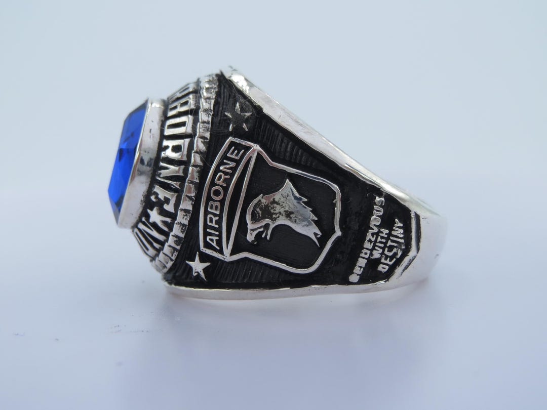 Custom Sterling Silver Military Rings Handmade Army, Navy, Air Force ...