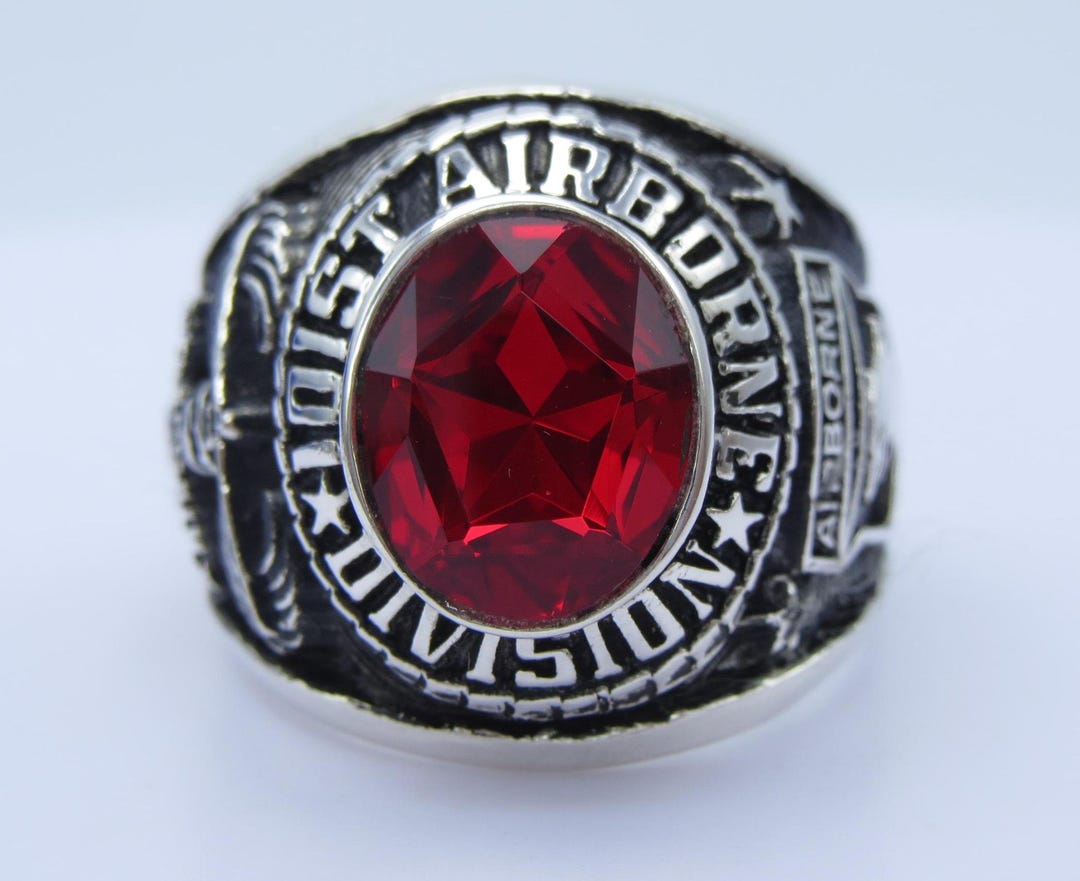 Custom Sterling Silver Military Rings Handmade Army, Navy, Air Force ...