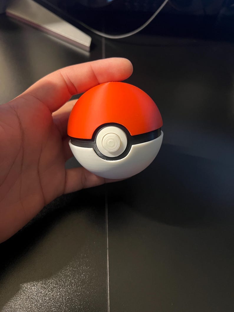 Pokeball! (customizable) | Functional Opening | Gift for Pokemon Fans ...