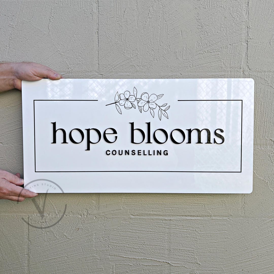 Custom 3D Business Logo Sign – Office Wall Signage & Reception Desk ...
