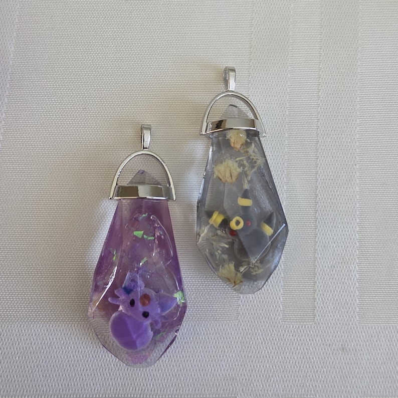 Pokemon Eevee Evolution Eeveelutions Stones Handmade Keychain Necklace ...