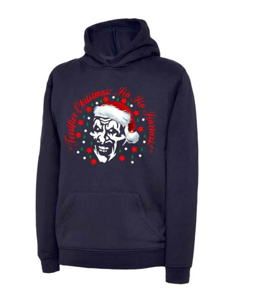 Terrifier Christmas T Shirt Hoodie Jumper Ho Ho Horror Evil Villain ...