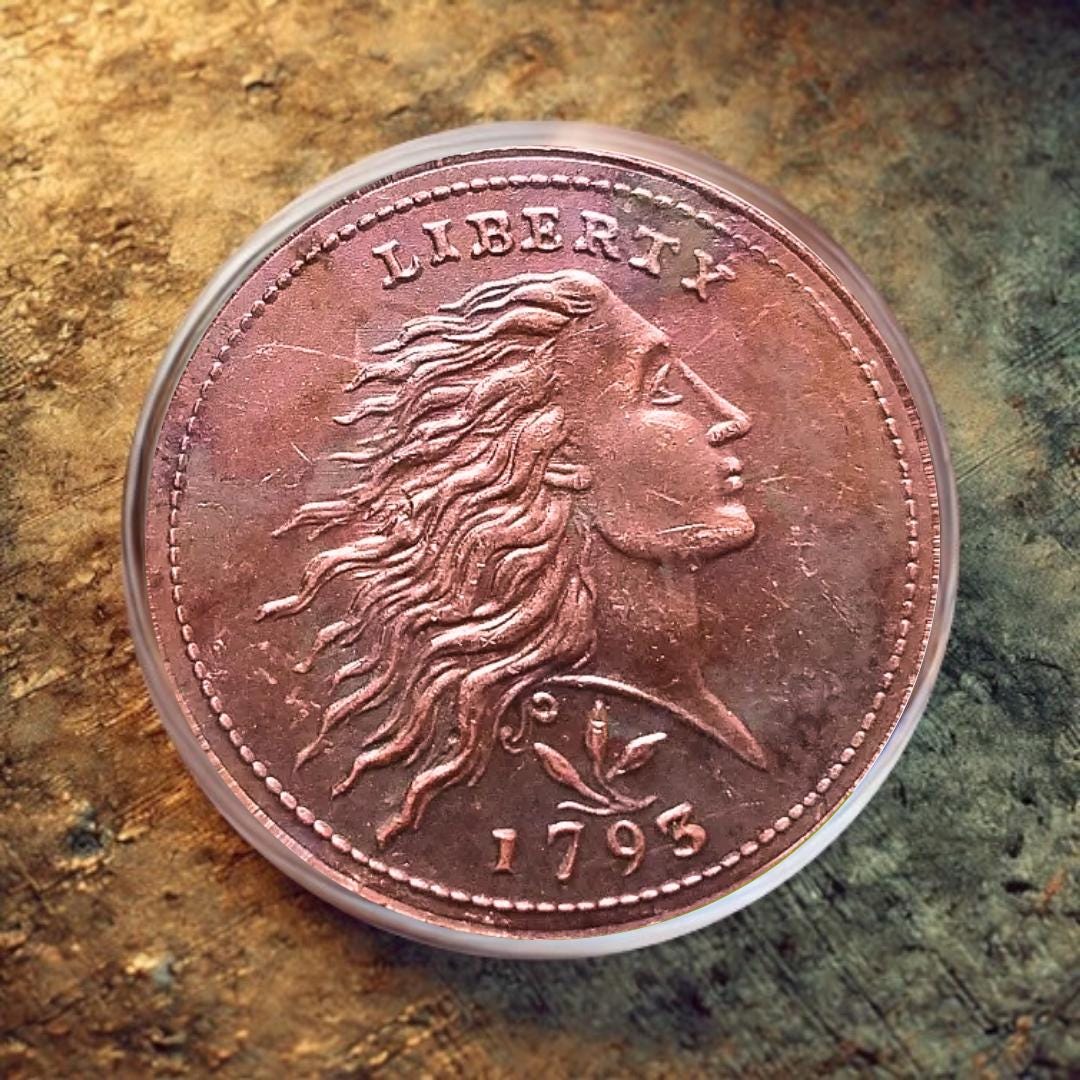 US 1793 Flowing Hair Cent Commemorative Coin Coin Perfect Choice for ...