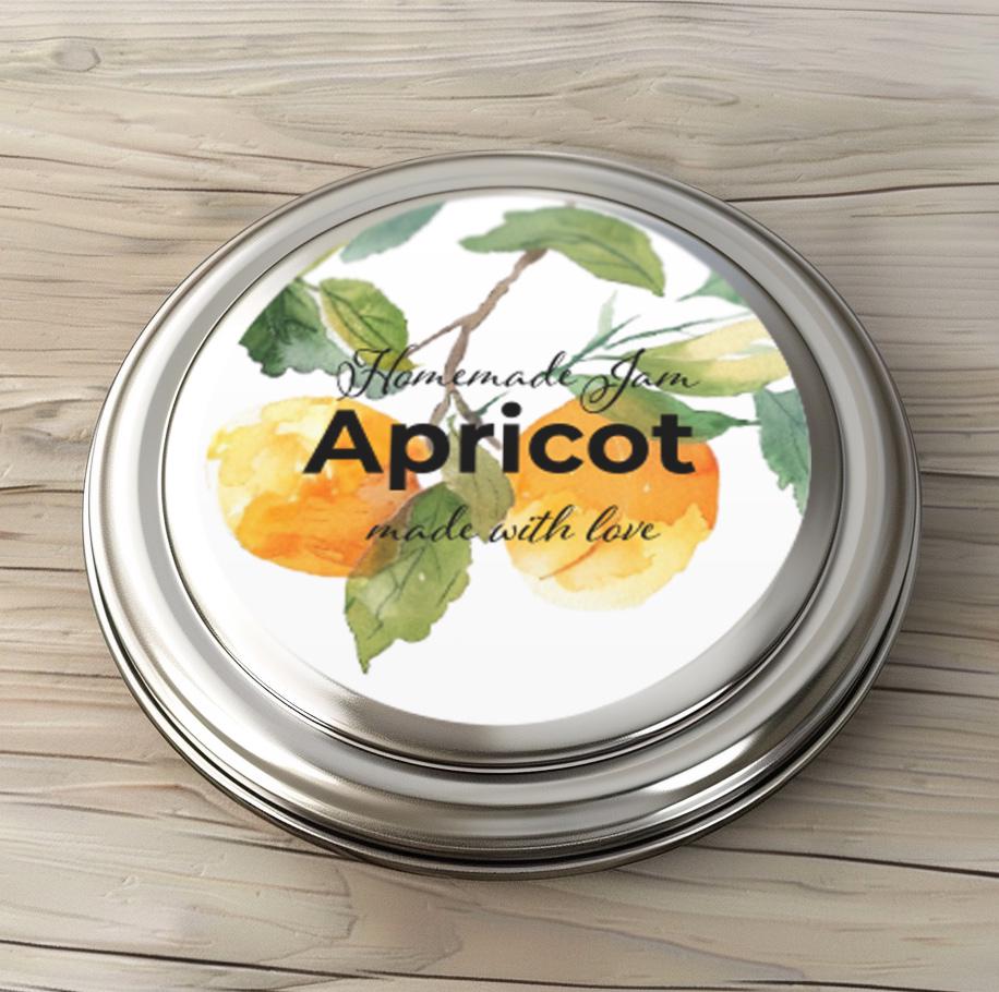 Printable Apricot Jam Labels – Elegant Watercolor Canning Stickers ...