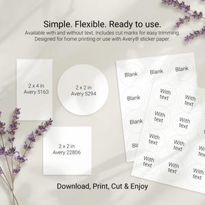 Banana Bread Printable Labels – Watercolor Gift Tags – Avery 5294 22806 ...