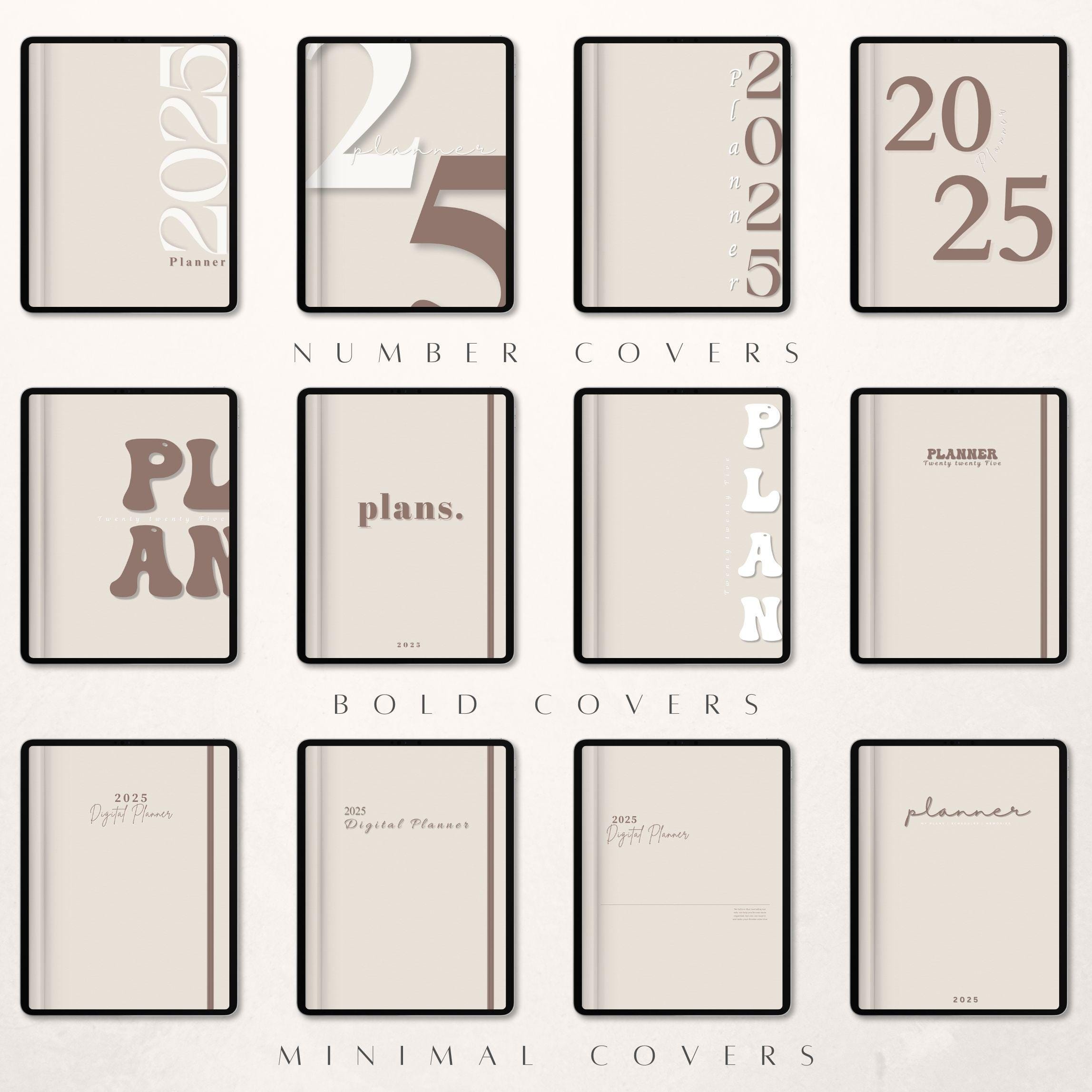 2025 Neutral Digital Planner | Minimal Dated Beige Goodnotes iPad ...