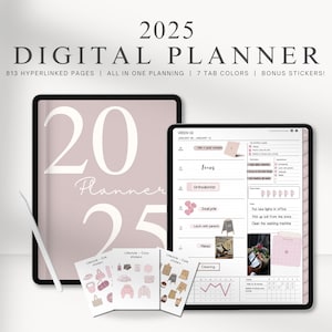 Digital Planner 2025 | Planner for Goodnotes iPad | Daily Weekly ...