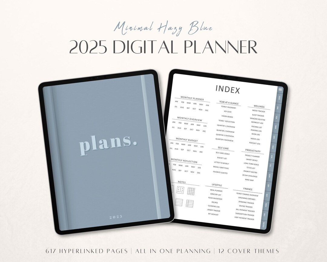 2025 Digital Planner for Goodnotes | Dated Daily, Weekly, Monthly ...