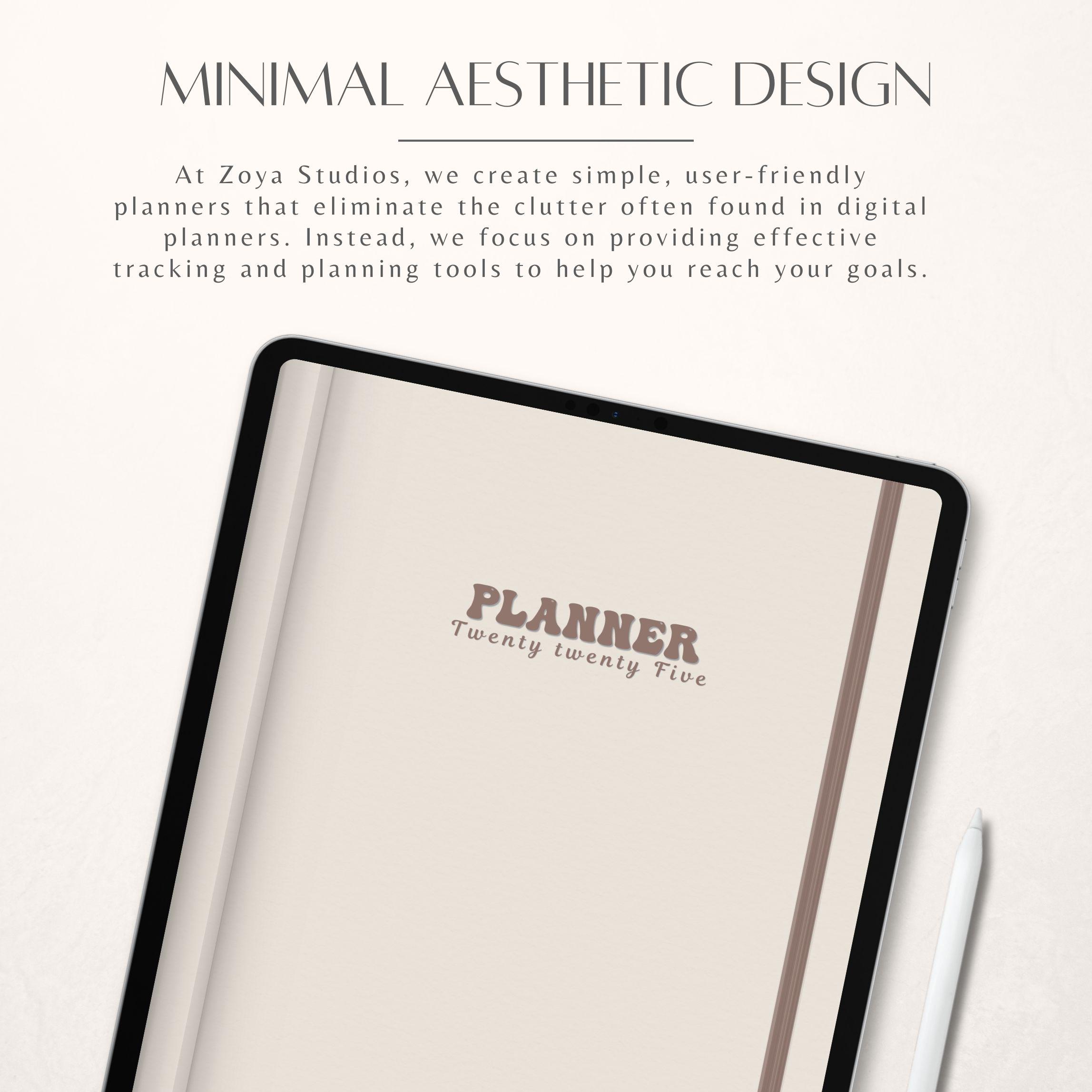 2025 Neutral Digital Planner | Minimal Dated Beige Goodnotes iPad ...