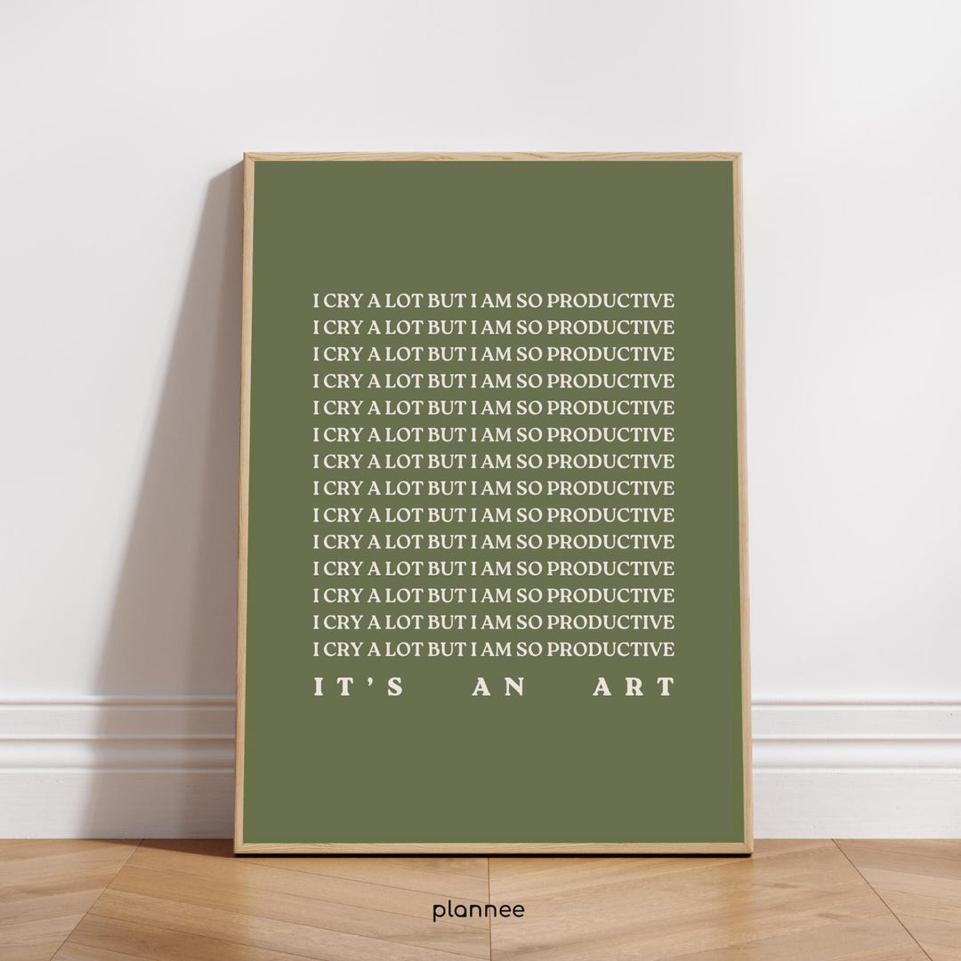 Poster | Taylor Swift Inspired Quote | I Cry a Lot | ICDIWABH | Gift ...