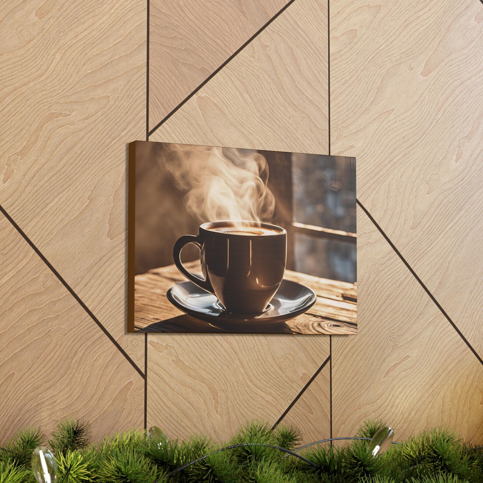 Canvas Poster, Bold Coffee Art, Kitchen Wall Decor, Coffee Lovers Gift ...