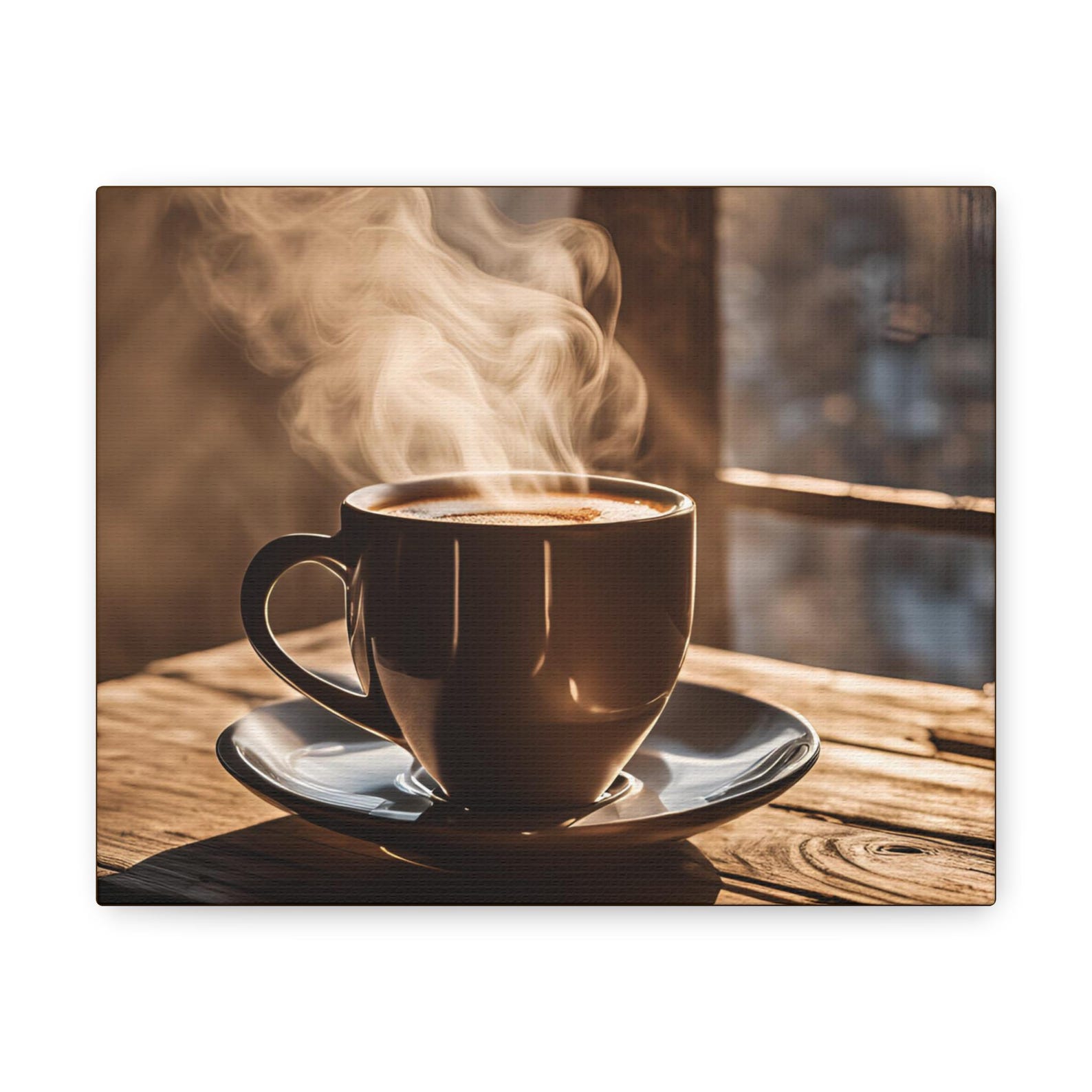 Canvas Poster, Bold Coffee Art, Kitchen Wall Decor, Coffee Lovers Gift ...