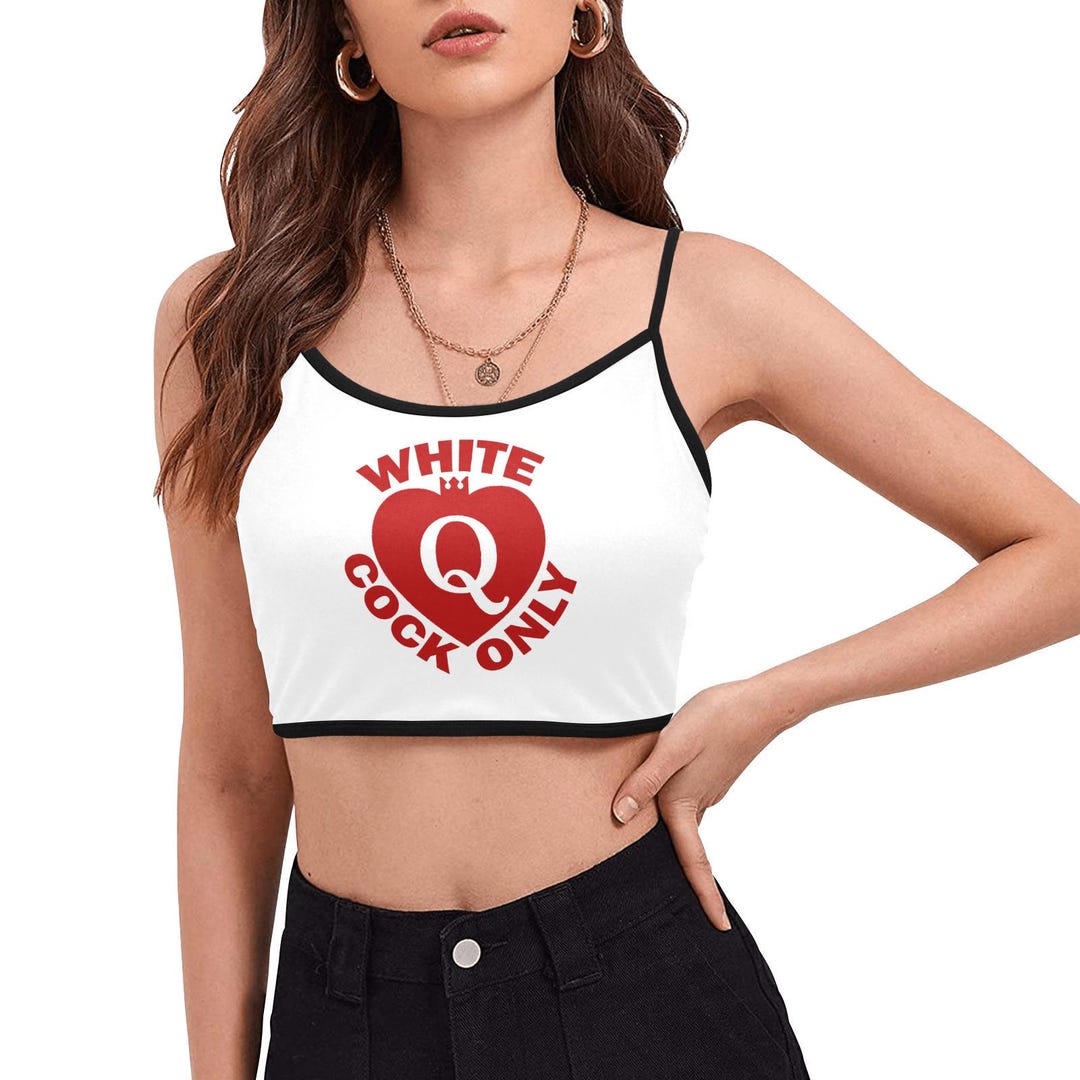 Queen of Hearts Crop Top, Bleached, QOH, Colonized, Bleach Bunny, Raceplay, Kink, Fetish ...