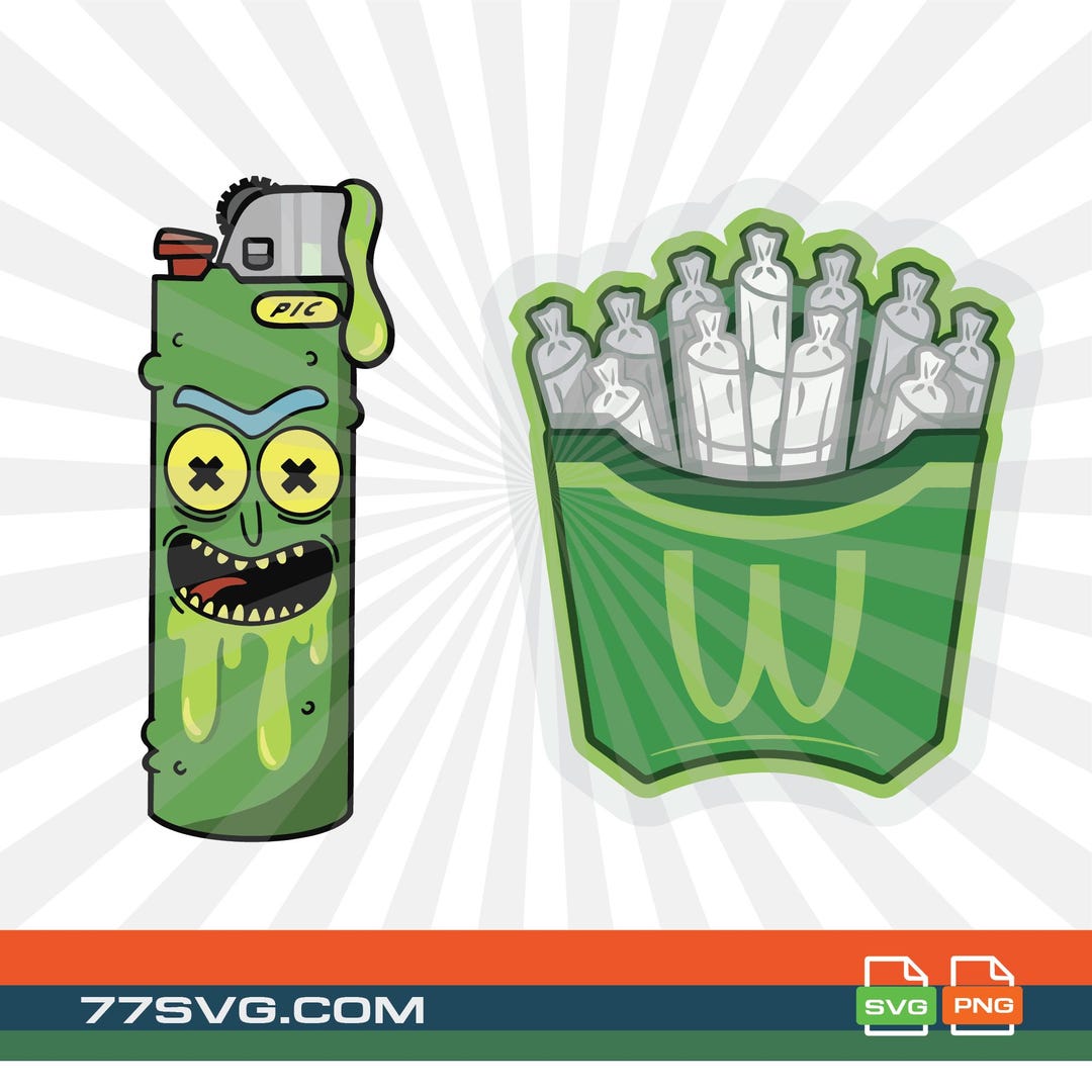 Rick and Morty Weed SVG PNG Files - Etsy