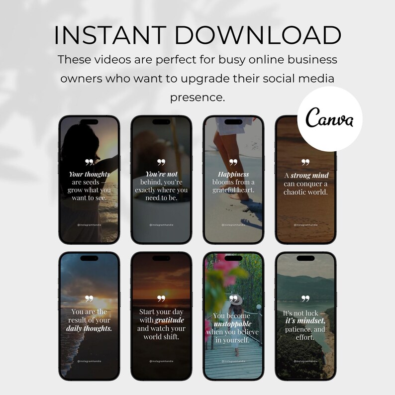 Motivational Reel, Instagram Reels Templates, Faceless Digital ...