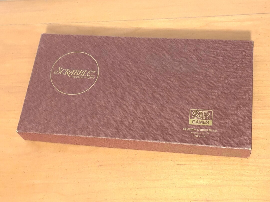 Vintage Scrabble Board Game Selchow and Righter Co. Board Copyright ...