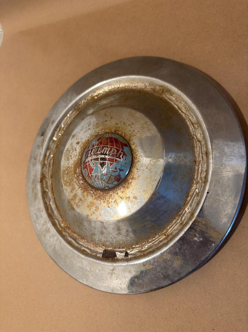 Pair of Vintage Triumph Motorcycle Hub Caps - Etsy