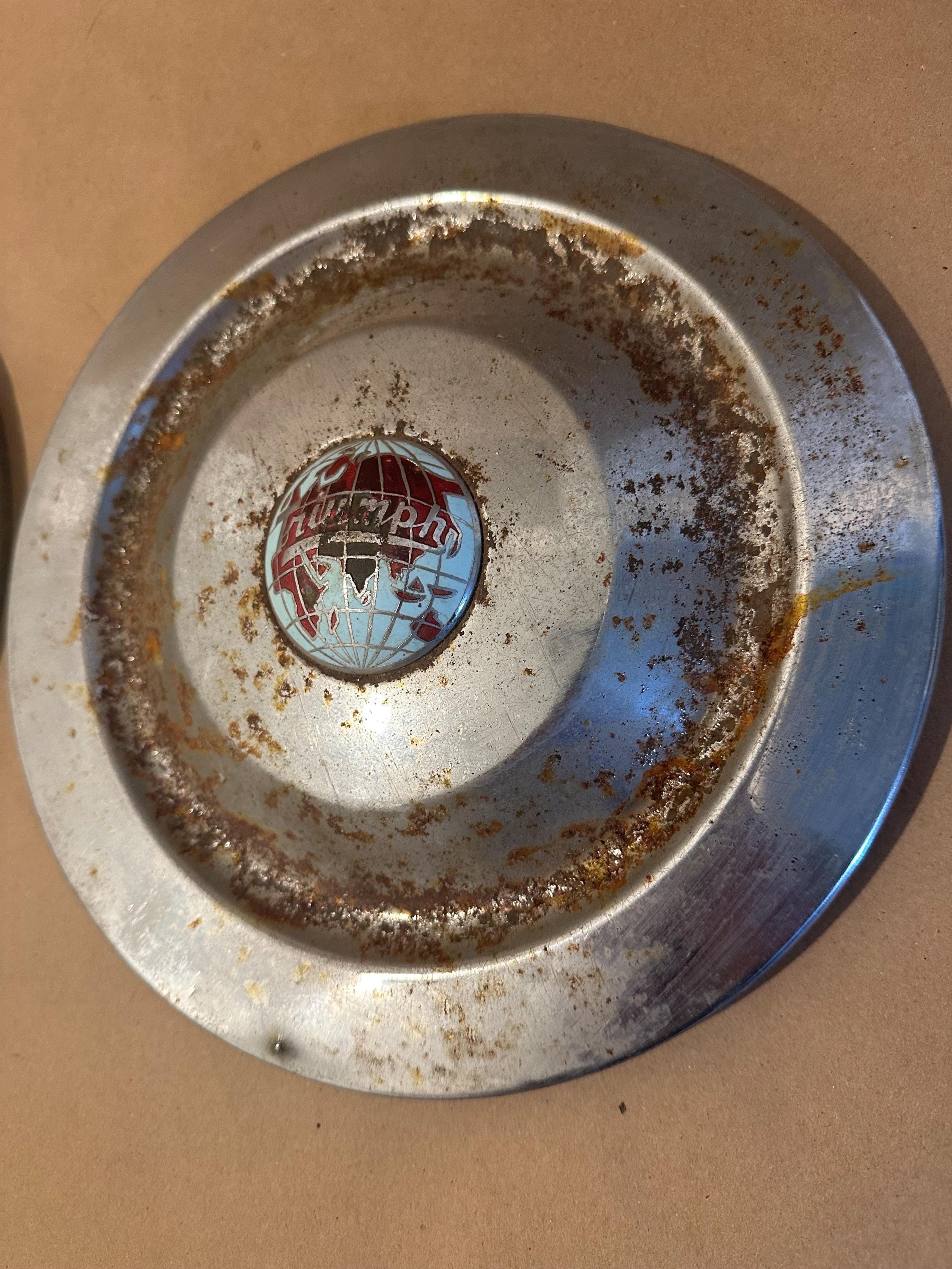 Pair of Vintage Triumph Motorcycle Hub Caps - Etsy