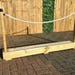 Chain & Rope Barrier Divider Border Fence for Driveway / Gardens ...