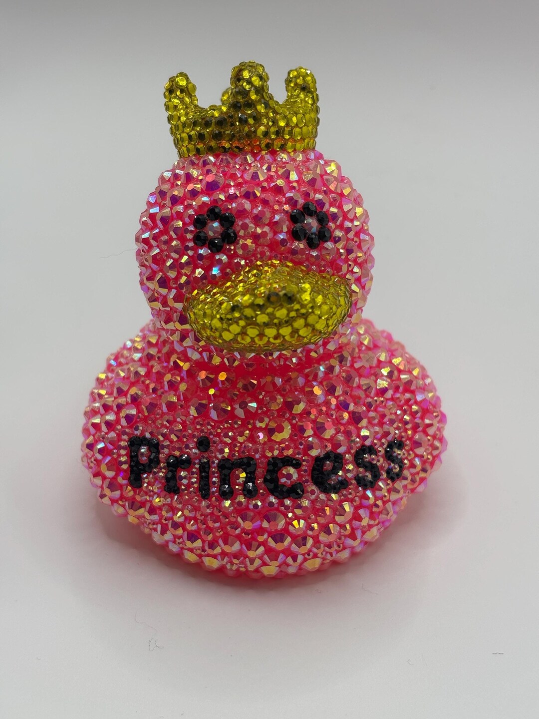 Bedazzled Pink Princess Rubber Duck - Etsy