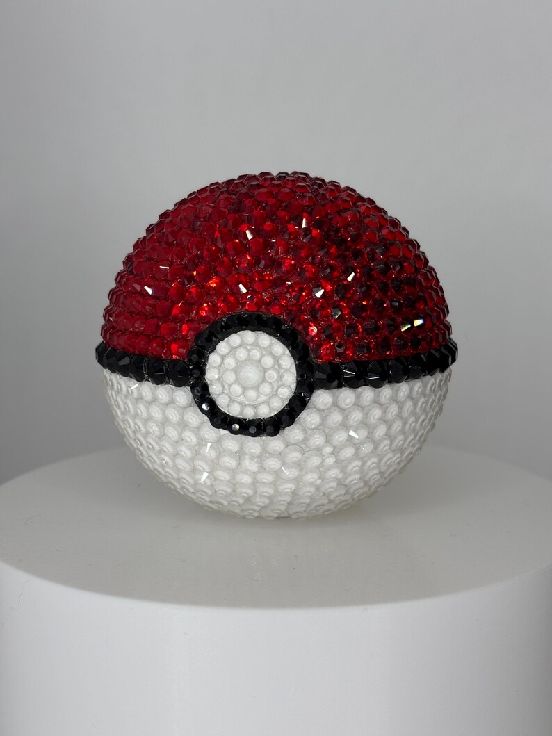 Bedazzled Poké Ball From Pokemon Anime Video Game Three Size Options ...