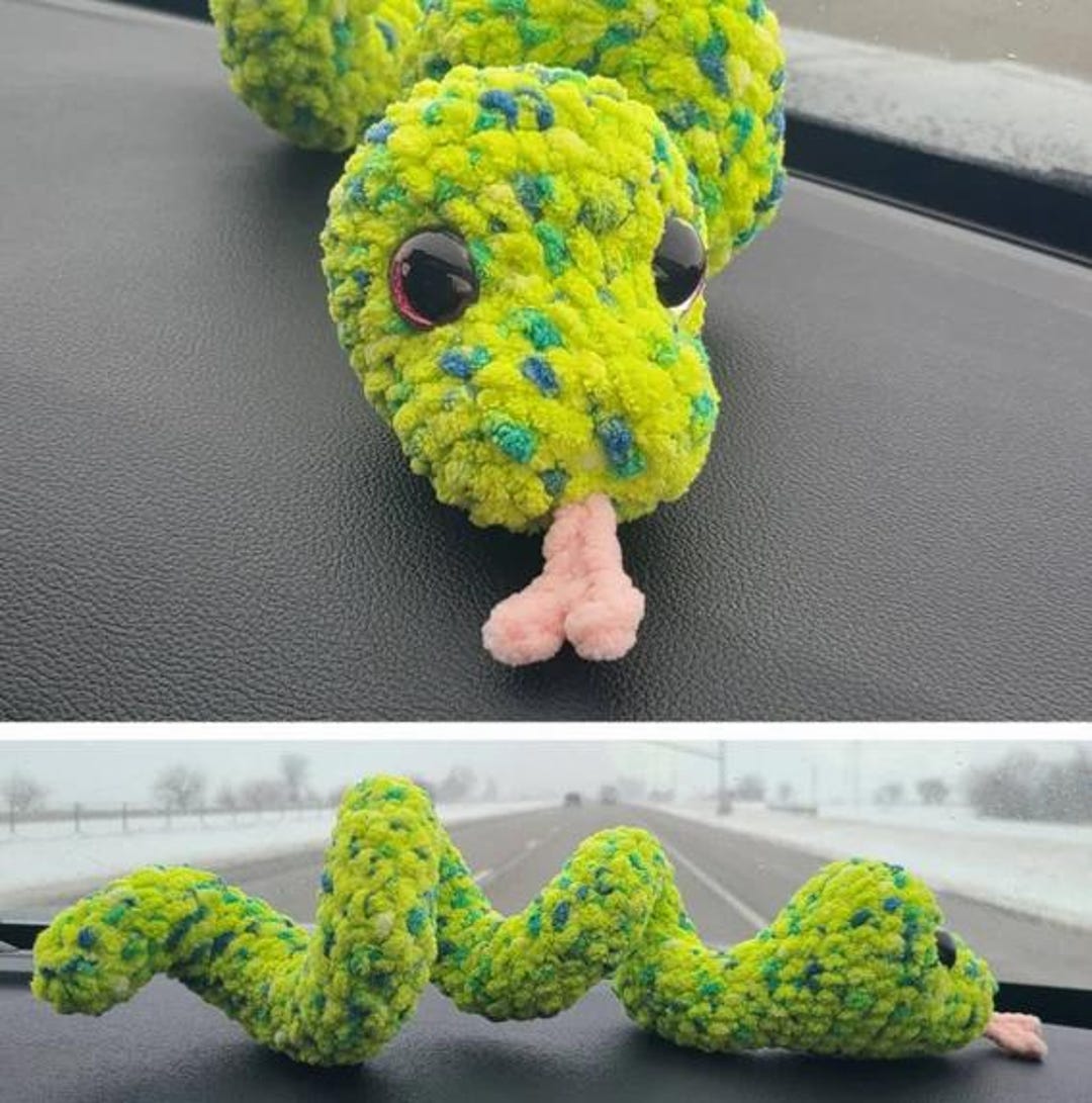 No Sew Snake Crochet Pattern, Cute Snake Plushies, Amigurumi Snake ...