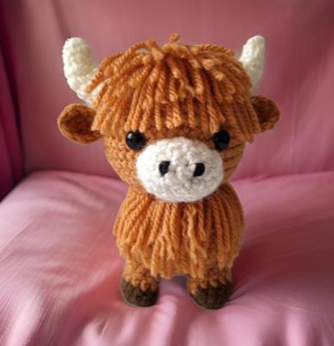 Crochet Pattern, PDF, Tiny Highland Cow Crochet Pattern , Amigurumi ...