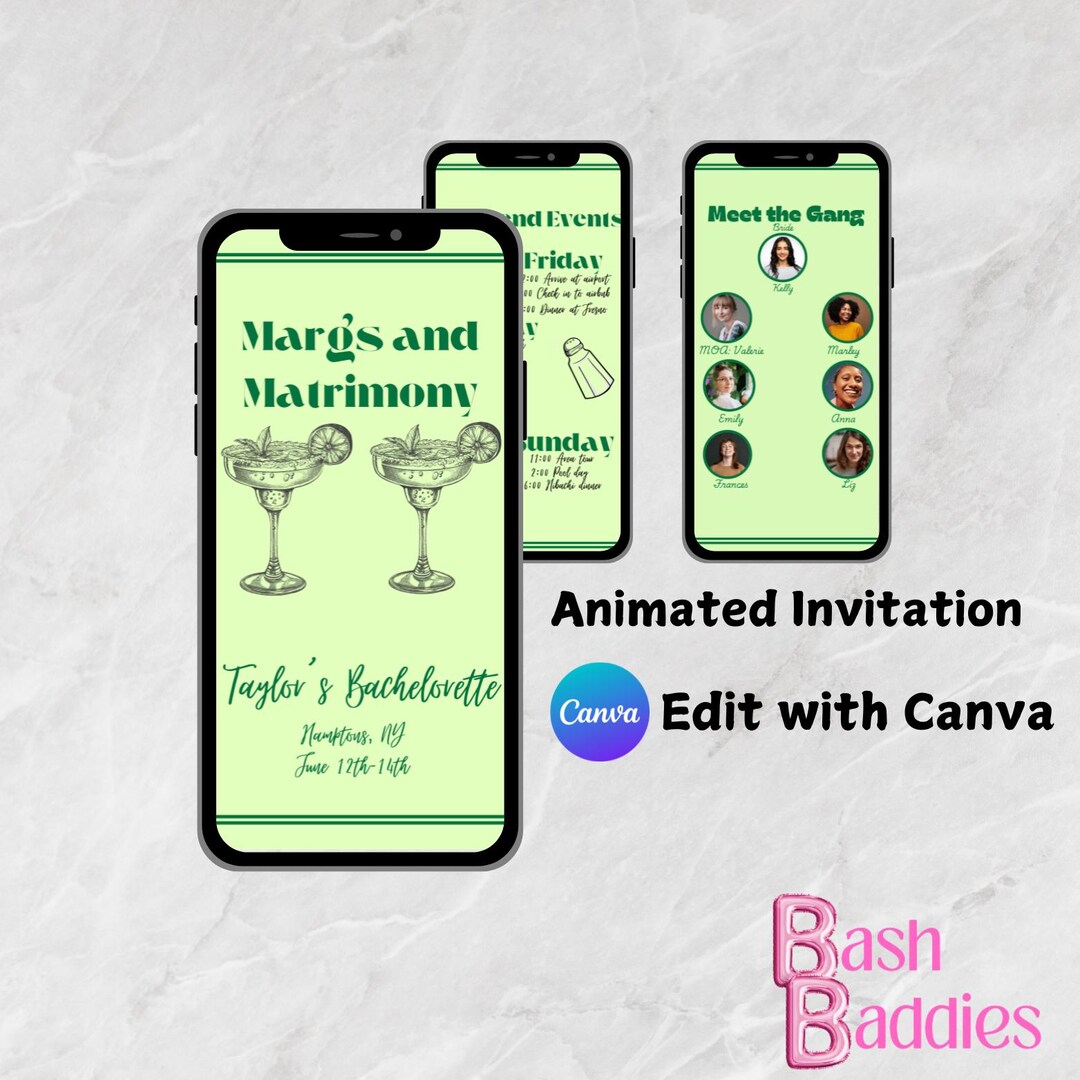 Margs and Matrimony Animated Invitations and Itinerary Template ...
