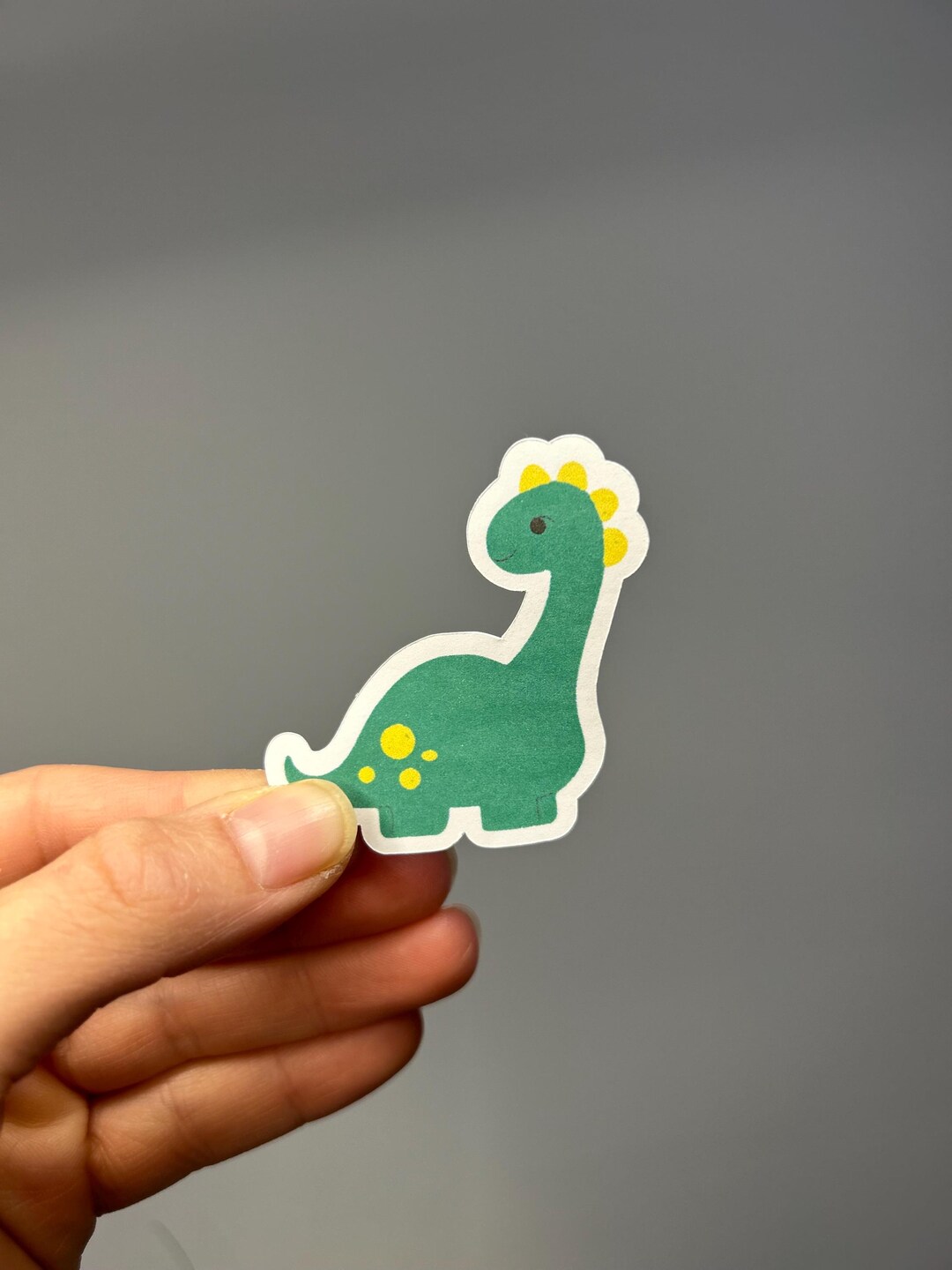 Paper Sticker Green Dinosaur Sticker Johns Collection Stickers Decals ...