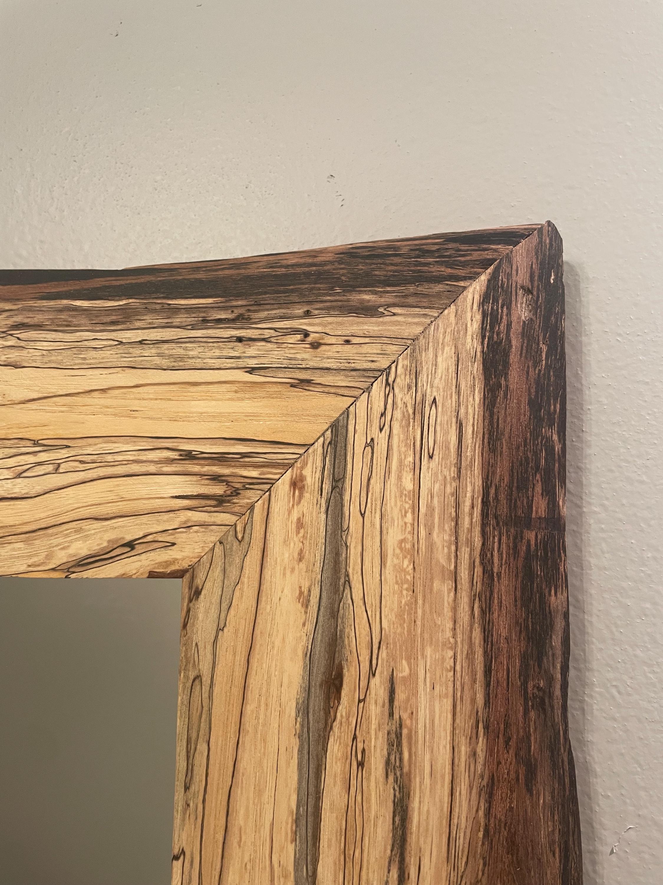 Ambrosia Maple Wood Mirror With Live Edge. Modern Rustic Design ...