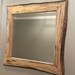 Ambrosia Maple Wood Mirror With Live Edge. Modern Rustic Design ...