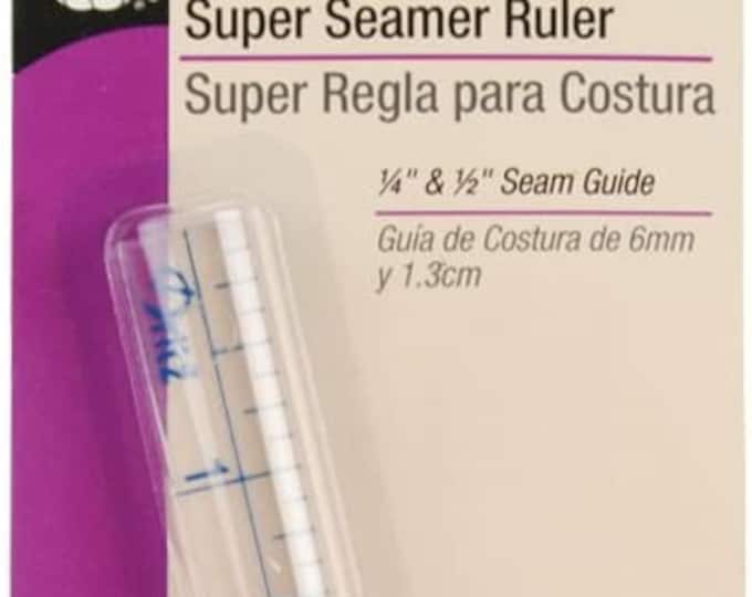 Dritz Super Seamer Ruler Clear Ruler With 1/8 Inch Markings for Sewing ...