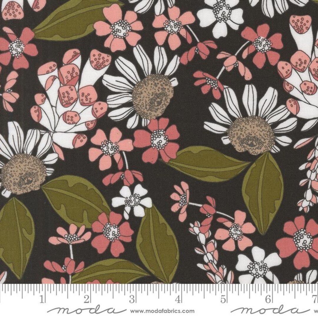 Moda Fabric - Botany - by Alli K Designs - 11552 12 - 1/2 Yard - Floral ...