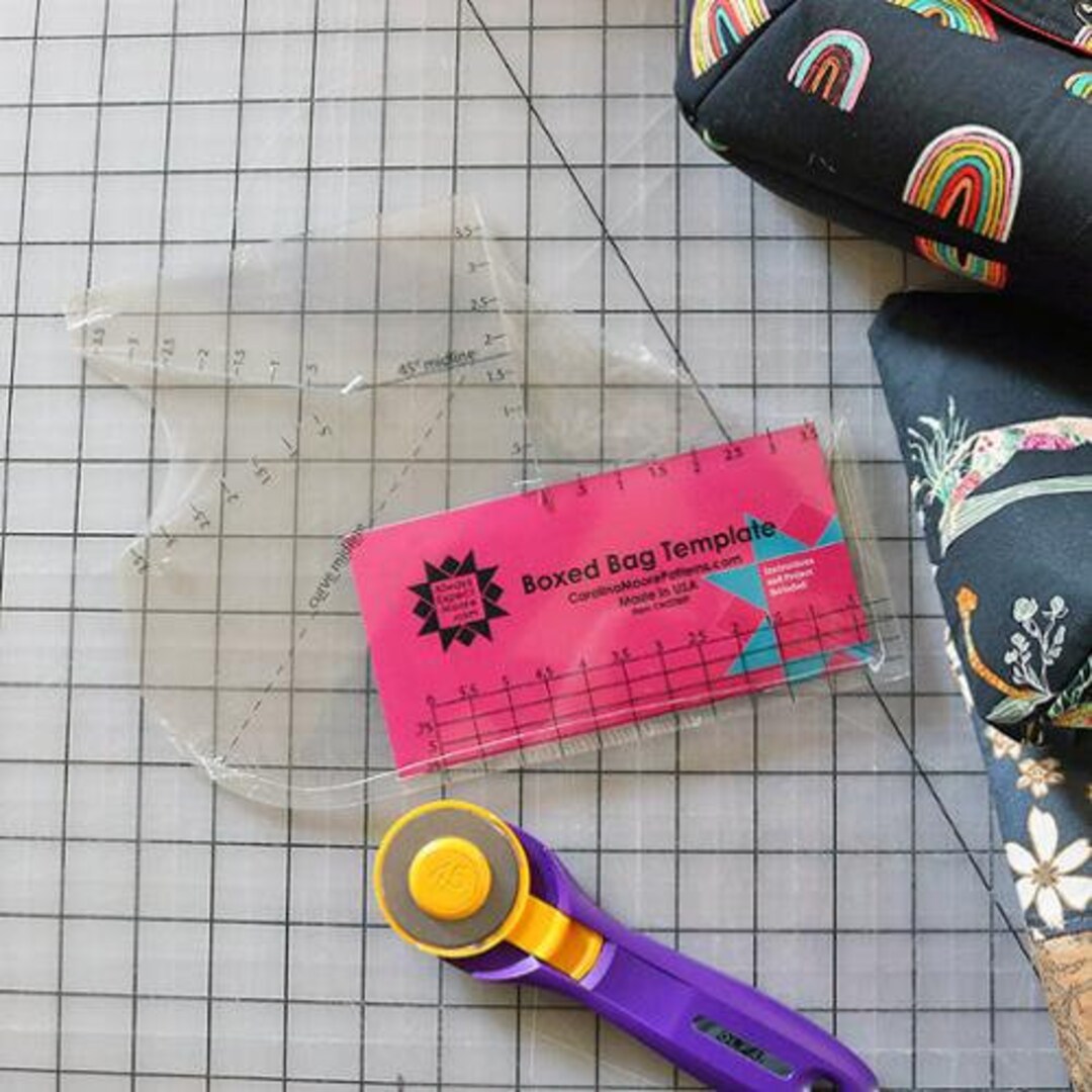 Boxed Bag Template - Clear Ruler by Caroline Moore - Make Accurate ...
