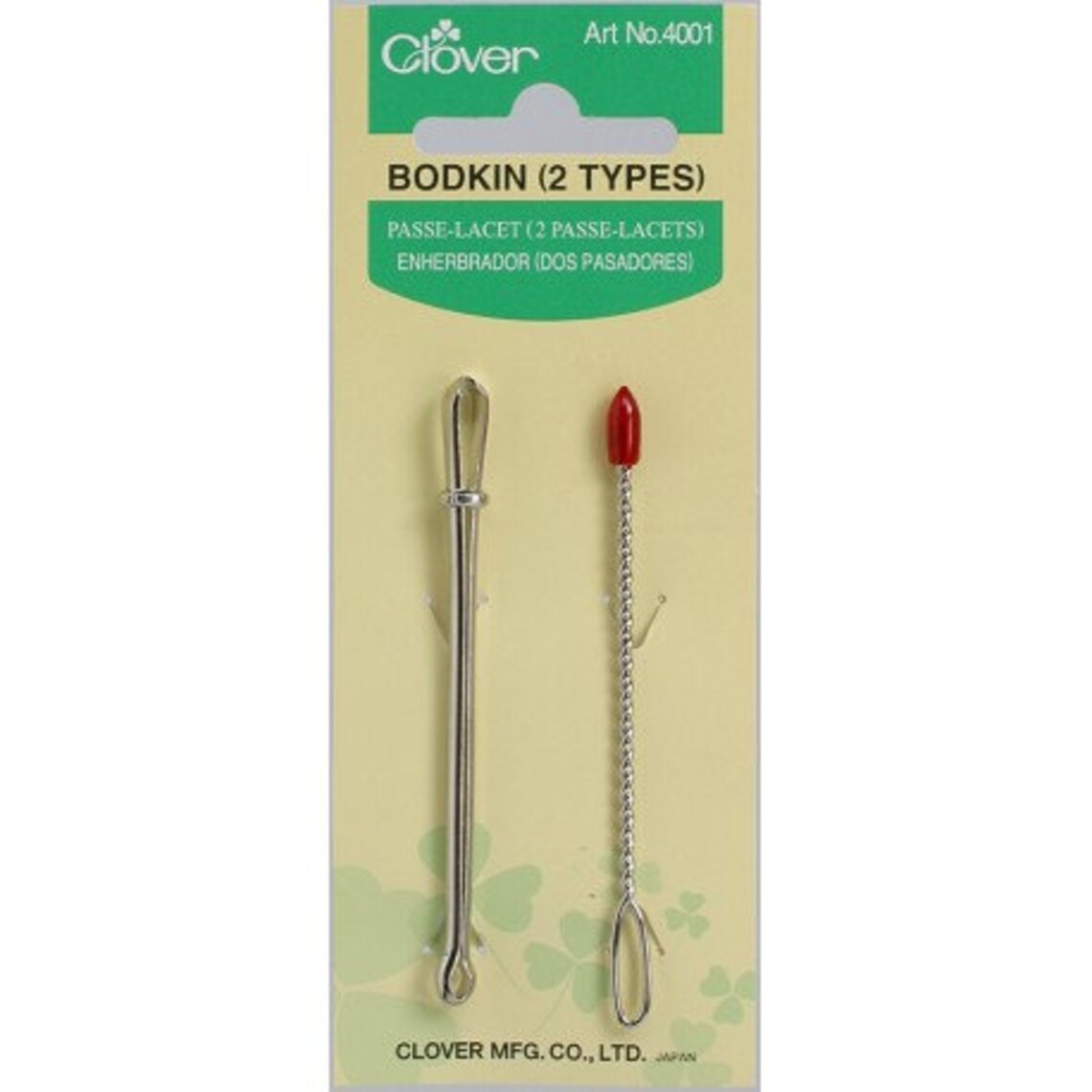 Clover Bodkin Set - 2 Types - Metal Tools for Threading Ribbon ...