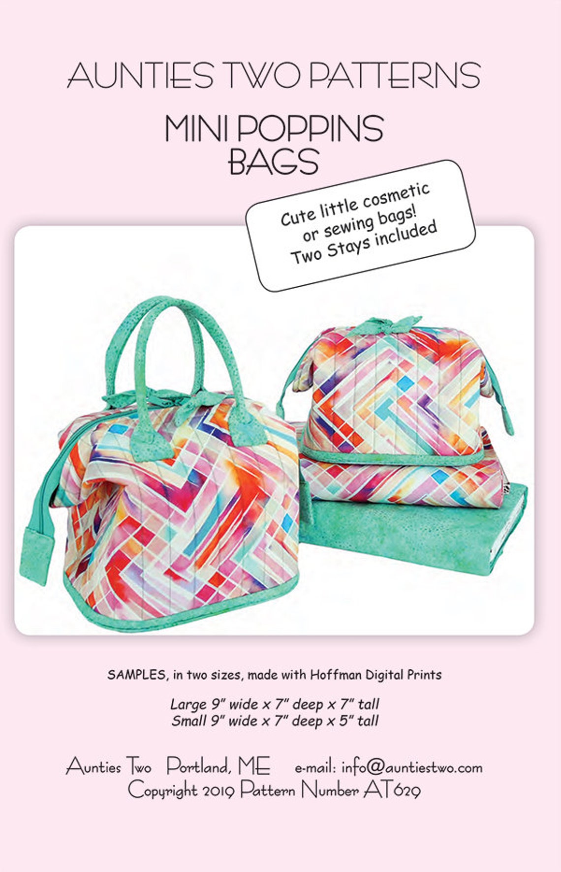 Mini Poppins Bag Craf-tex Bottom - by Bosal - Stiff Interfacing Ovals ...