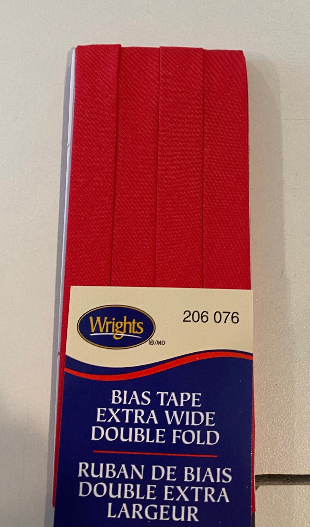 Extra Wide Double Fold Bias Tape - by Wrights - 1/2 Inch - 55 Polyester ...