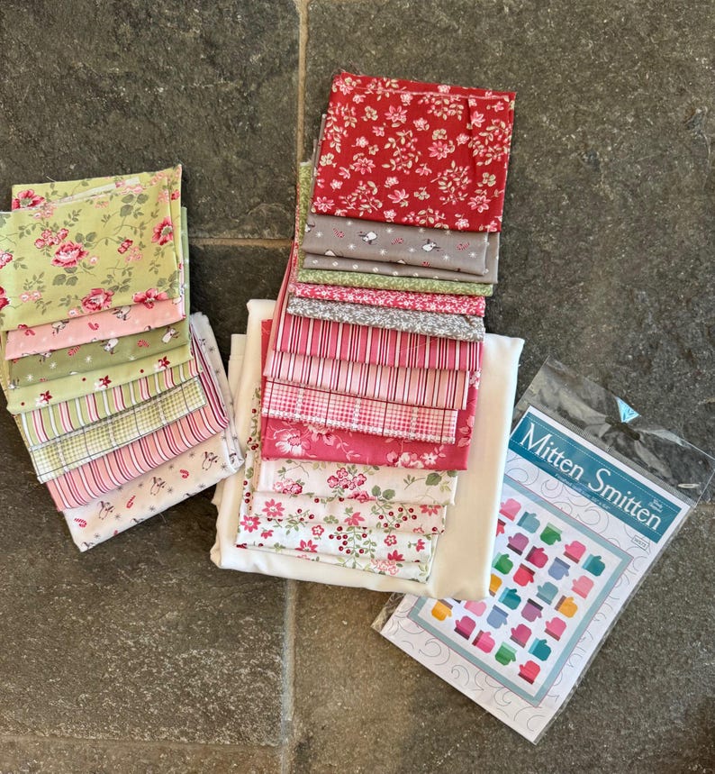 Mitten Smitten Quilt Kit by Bunny Hill Designs for Moda With A Very ...