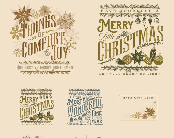 Moda Fabric - Old World Yuletide - Fancy That Design House - Panel ...