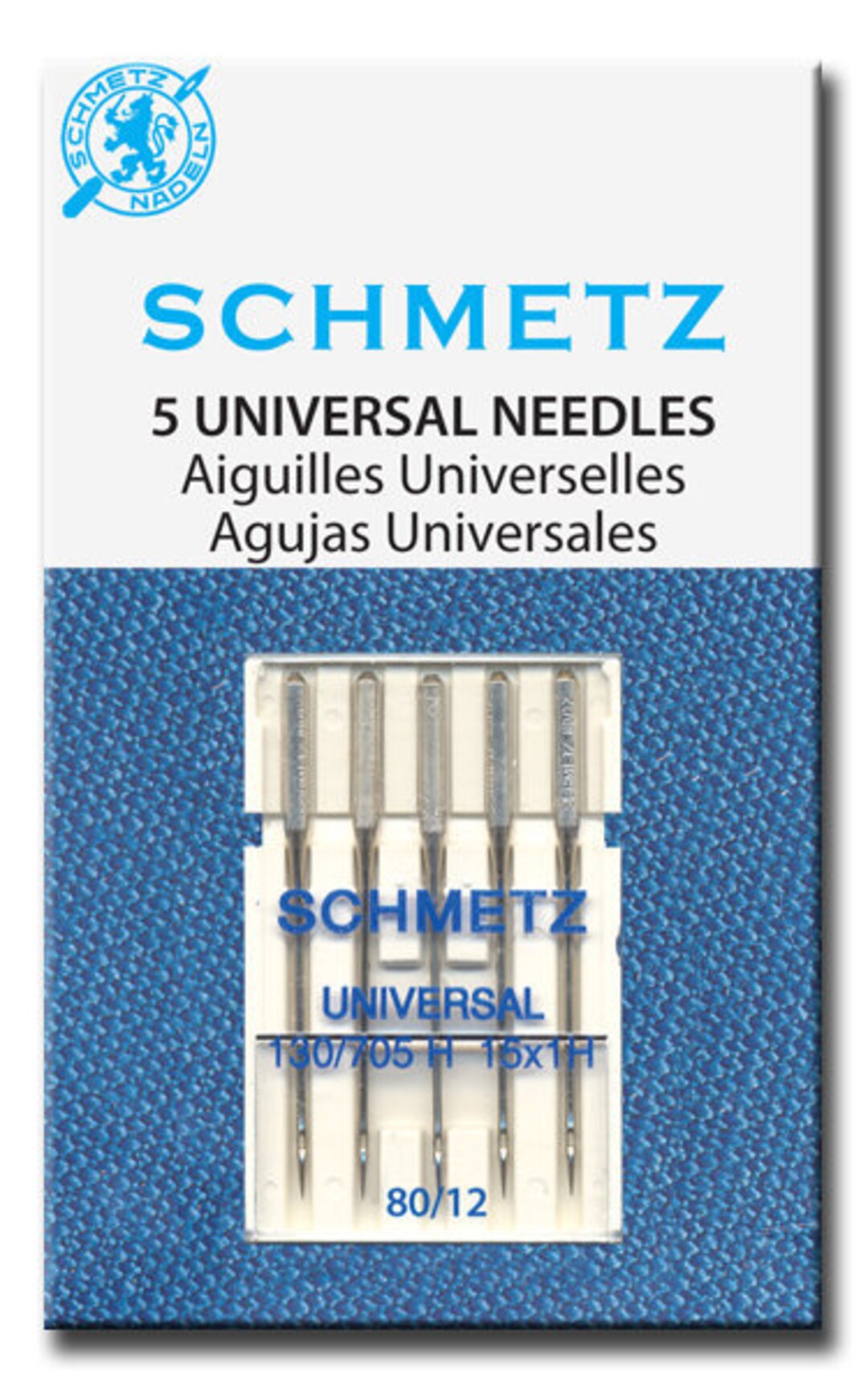 Schmetz Universal Sewing Machine Needles - 80/12 - 5 Pack - Schmetz ...